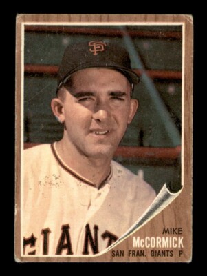 1962 Topps Set Break #107 Mike McCormick VG *OBGcards* | eBay
