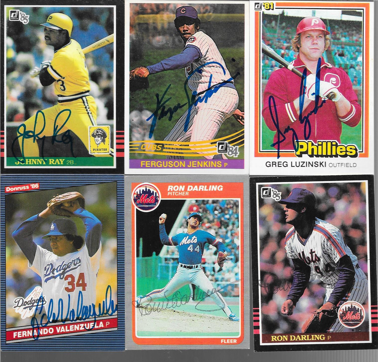 1985 Fleer - RON DARLING - Hand Signed Autograph Vintage Card - METS | eBay