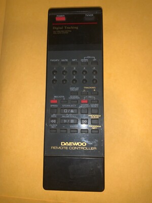 VINTAGE DAEWOO VCR TV Remote Control #40 | eBay