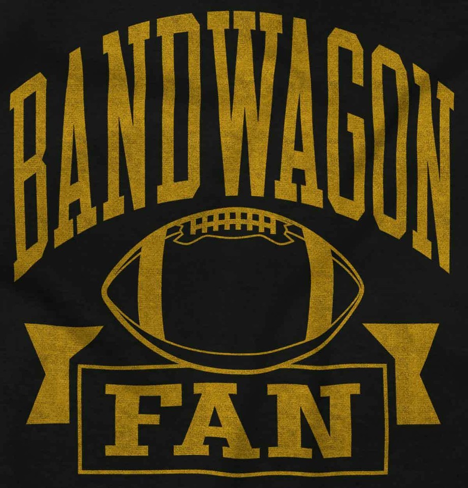 Funny Sports Football Bandwagon Fan Joke Womens or Mens Crewneck ...