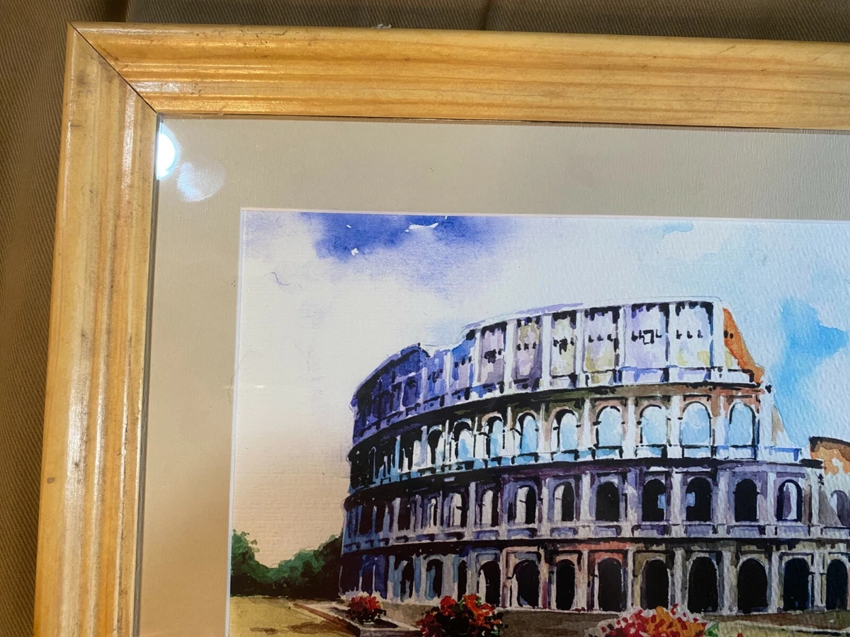 Colosseum Watercolor Painting