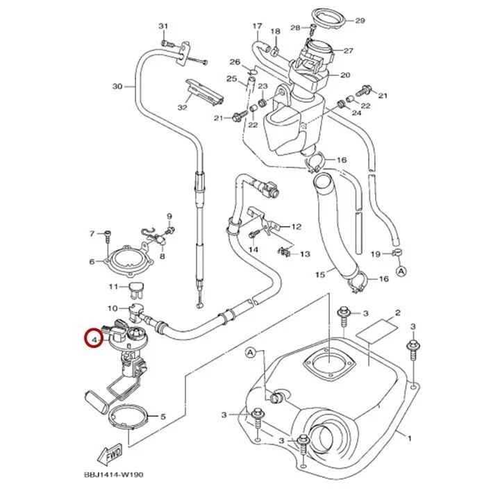 Genuine 2022-2024 Yamaha Zuma 125 Fuel Pump | B8RE390701 | OE ...