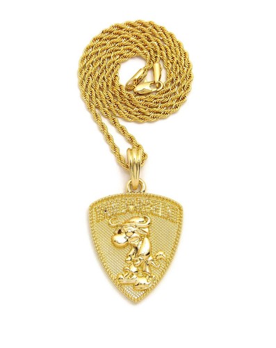 NEW YAMBORGHINI PENDANT & 24" BOX/CUBAN/ROPE CHAIN HIP HOP NECKLACES ...