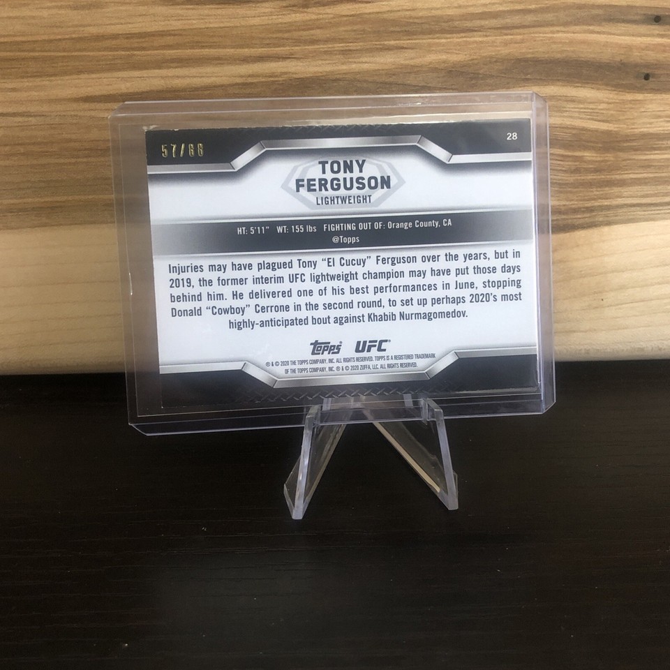 2020 Topps UFC Knockout TONY FERGUSON /88 Green Parallel Card #28 | eBay