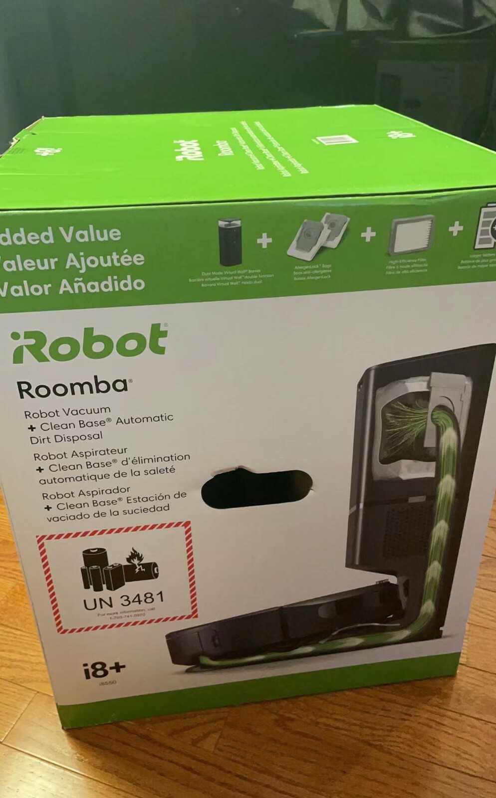 NEW iRobot Roomba i8+ Wi-Fi Connected Robot with Automatic Dirt ...