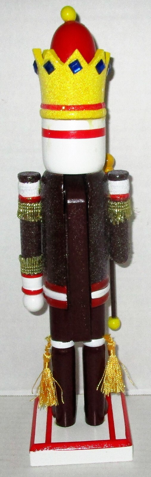 CHRISTMAS WOODEN TOOTSIE ROLL NUTCRACKER 14" With SCEPTER [Reduced] | eBay