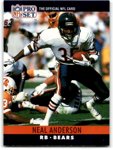 1990 Pro Set Neal Anderson Chicago Bears #49 | eBay