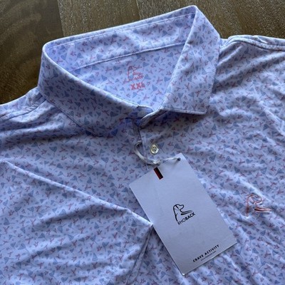 NWT Rhoback Golf Performance Polo Short Sleeve Shirt The Net Birdie XXL ...