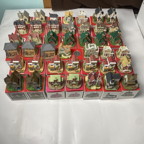 Lot of 42 Liberty Falls Americana Collection Miniature Buildings W ...
