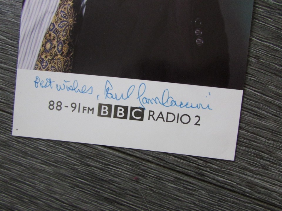 Paul Gambaccini BBC Radio 2 Saturday Show Presenter Original Hand ...