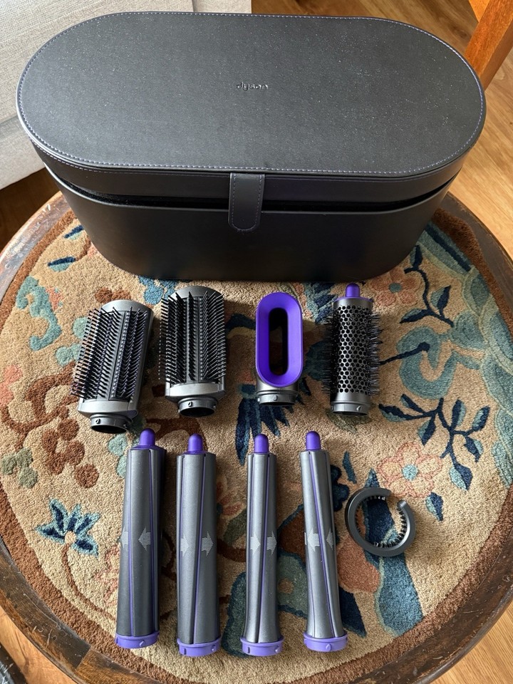 Dyson Airwrap 9 Purple Attachments + Original Box -NO DEVICE- | eBay