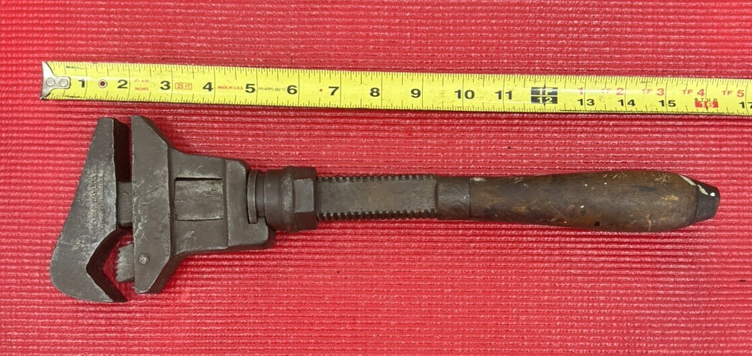 Vintage Bemis & Call 16" Adjustable Double Jaw Monkey Wagon Railroad ...