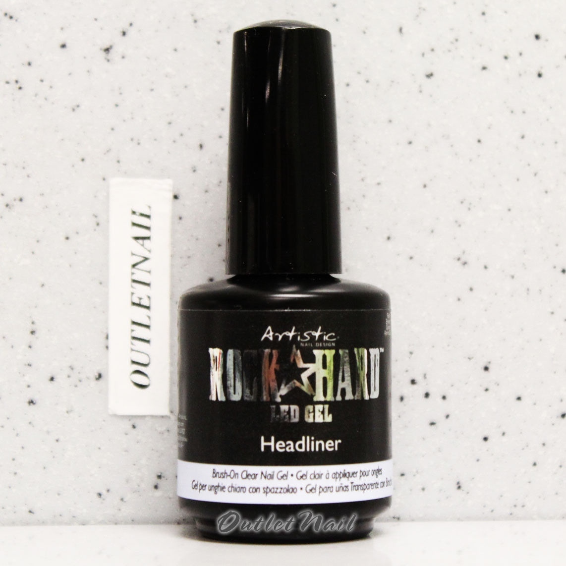 Artistic Nail Design Rock Hard LED Gel - HEADLINER #02205 Brush-On ...