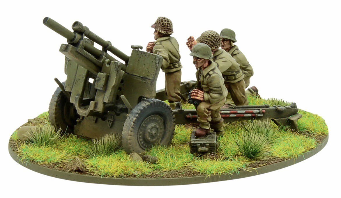🌳28mm Warlord Games US Army 105mm Medium Howitzer M2A1 WWII Bolt Action ...