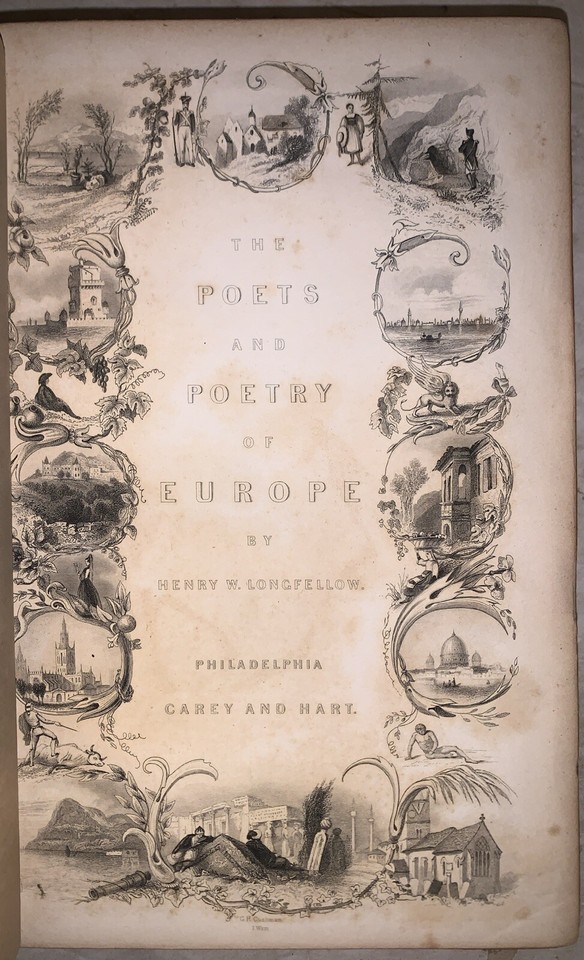1845, 1° HENRY WADSWORTH LONGFELLOW, I POETI E LA POESIA D'EUROPA ...