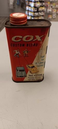HUGE COX COLLECTION SALE!---COX CUSTOM BLEND FUEL CAN 8OZ EMPTY | eBay