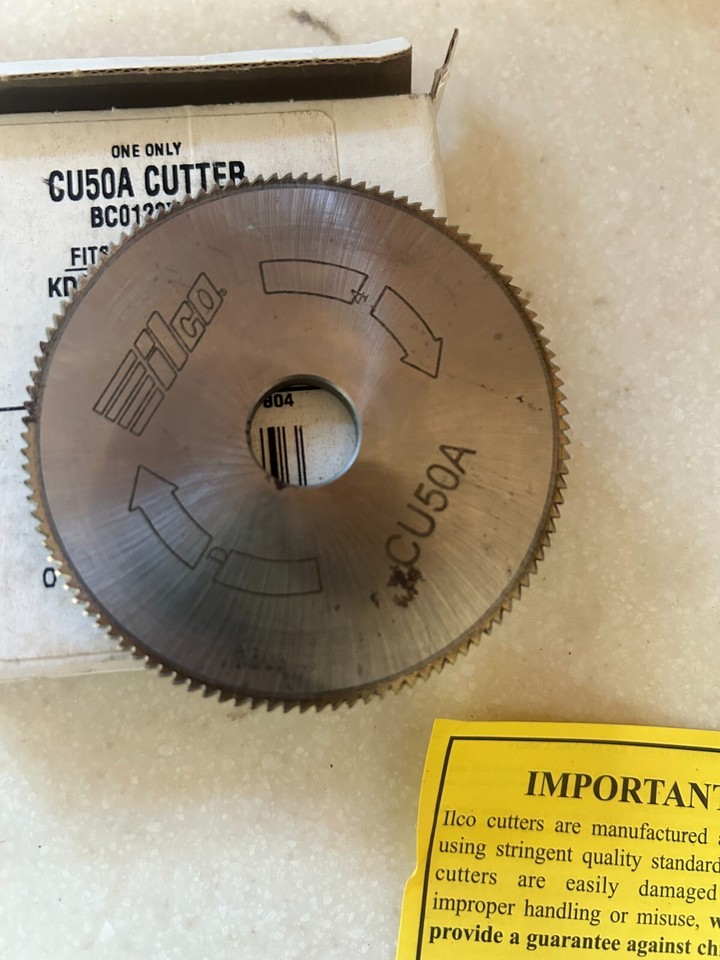 Nos Genuine ILKO CU50A Bravo II Key Machine Replacement Cutter KD50 ...