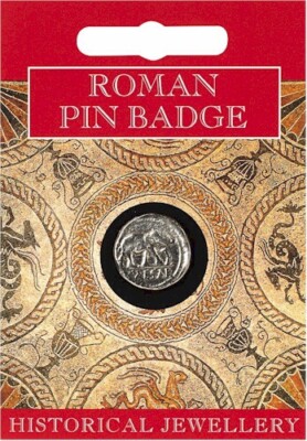 Roman Caesar Coin Silver Pewter Lapel Pin Badge | eBay UK