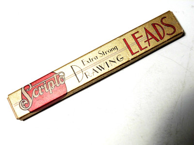 6 Vintage 1920's or 1930's SCRIPTO pencil leads in DECO BOX Atlanta U.S ...
