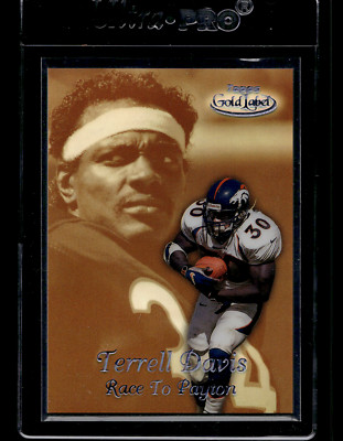1999 Topps Gold Label Race to Black #R7 Terrell Davis | eBay