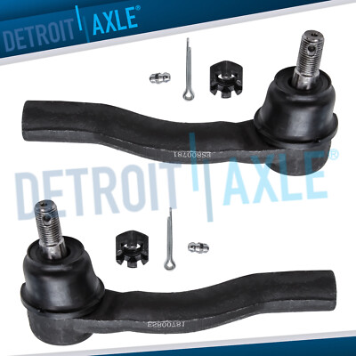 Front Outer Tie Rod End Pair for 2010 2011 2012 Ford Fusion Lincoln MKZ ...