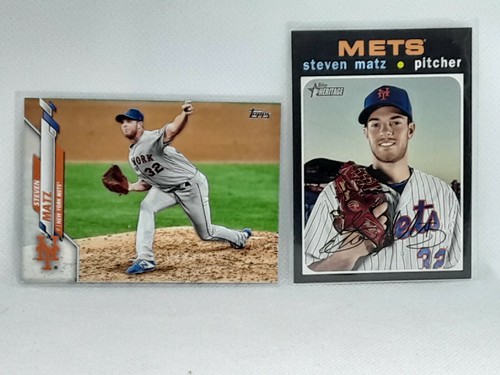 (2x) Steven Matz 2020 Topps + Heritage Baseball - LOT - New York Mets ...