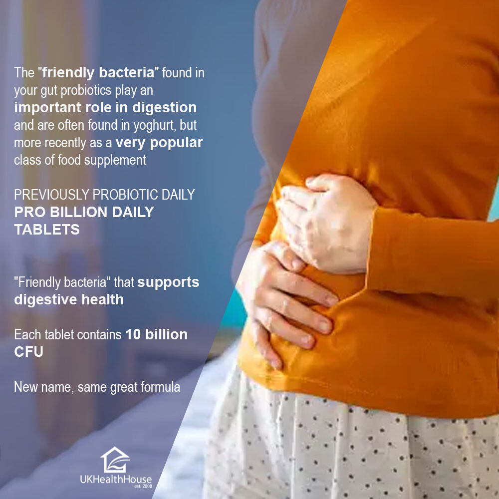 Pro Billion Daily Probiotics For Gut Health CFU Acidophilus Tablets ...