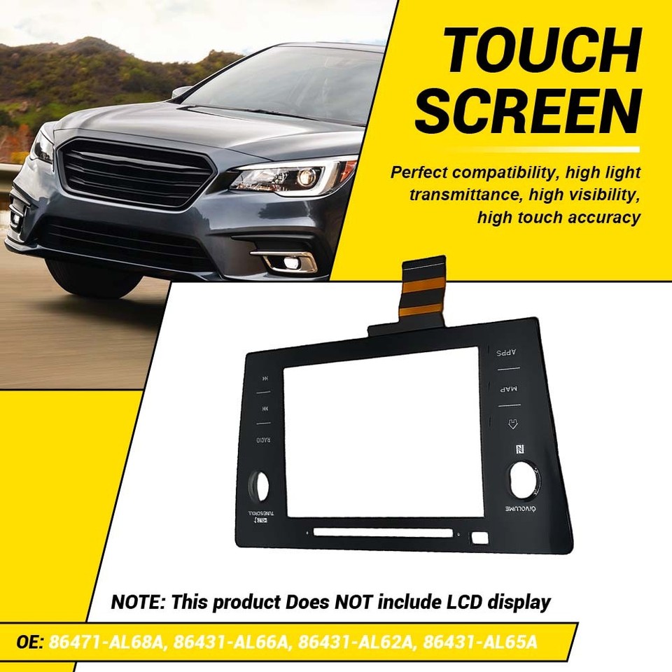 For Subaru Outback 2018 2019 Radio Touch Screen Digitizer Replacement ...