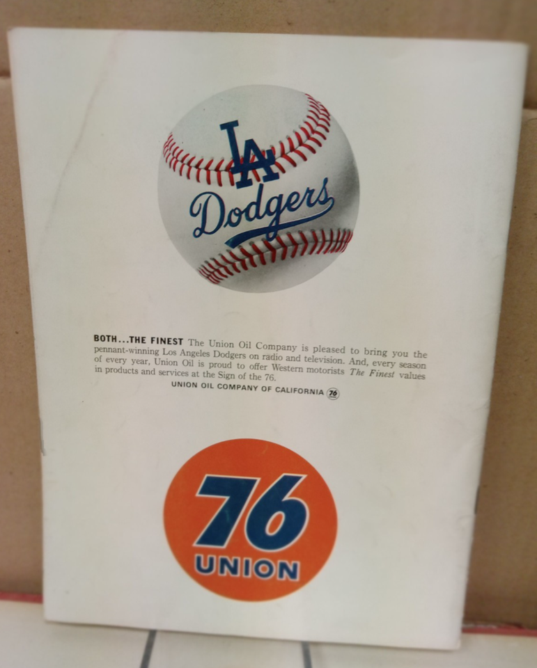 1963 World Series Program Los Angeles Dodgers vs. New York Yankees ...