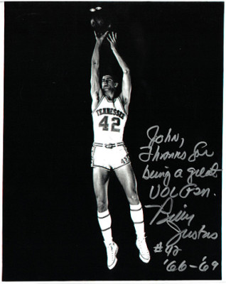 Billy Justice signed Tennessee Vintage B&W 8x10 Photo #42 To John '66 ...