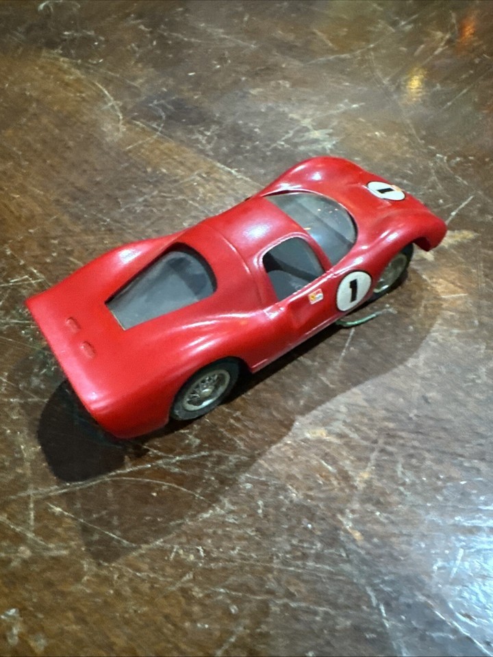 Vintage Eldon P-3 Ferrari Slot Car 1/32 Scale Red | eBay