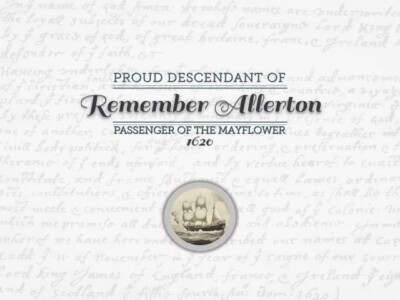 Remember Allerton - Mayflower Pilgrim Commemorative 8x10 print ...