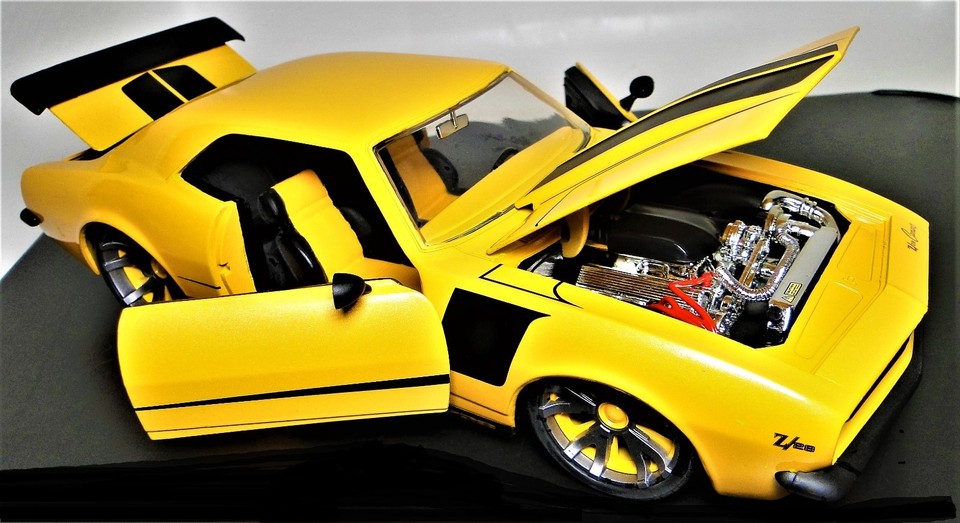 Chevrolet Camaro Chevy 1 18Hot Rod12Race Car Custom1969Built Metal Body ...