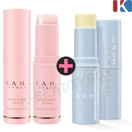 KAHI Wrinkle Bounce Multi Balm 9g + KAHI AQUA Balm 9g Set Korean ...