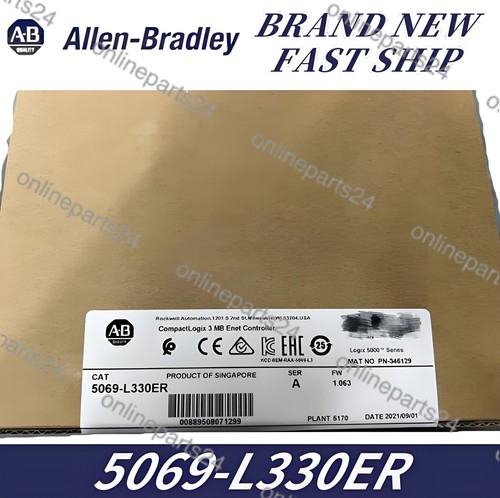 1PC Allen Bradley 5069-L330ER Series A CompactLogix 3MB Enet PLC ...