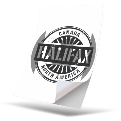 1 x Vinyl Sticker A4 - BW - Canada Halifax North America Flag #40706 | eBay