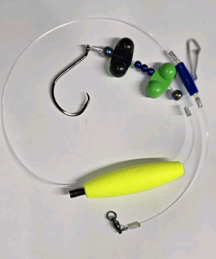 4 Pack Catfish Rigs Slip Sinker Hook, 8/0 Gamakatsu Octopus Circle Hook ...