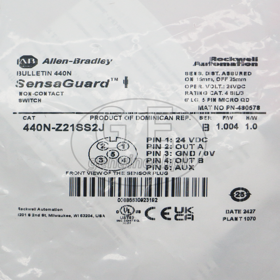 NEW 440N-Z21SS2J AB GUARDMASTER 440N NON CONTACT SWITCH 88563092319 ...