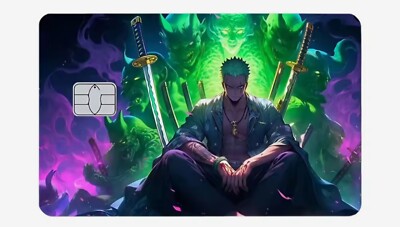 Anime One Piece Credit Card Sticker Skin Small Chip Debit Bank | eBay