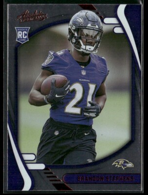2021 Absolute Red Parallel Brandon Stephens #195 RC Baltimore Ravens | eBay