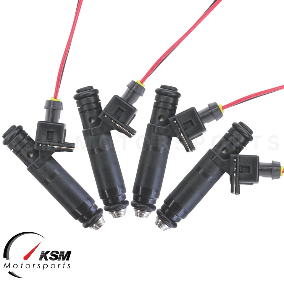 4 630cc 60lb fit Siemens Deka EV1 Fuel Injectors FOR VW Audi Bosch 1.8T ...
