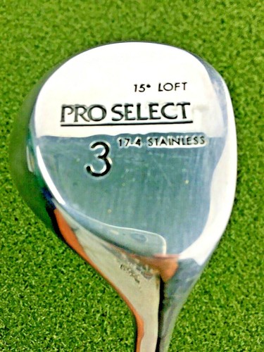 ProSelect Stainless 3 Wood 15* / RH / Regular Steel / Nice Grip ...