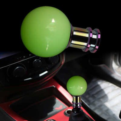 JDM Glow in the Dark Green Round Ball Shift Knob for Manual Shifter ...