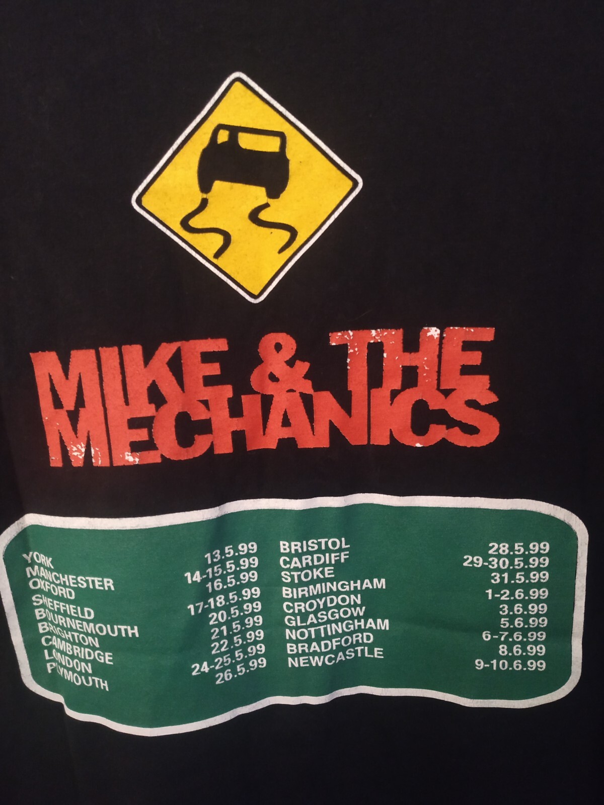 Mike and the mechanics t shirt 1999 tour rare & + genesis merch pop ...