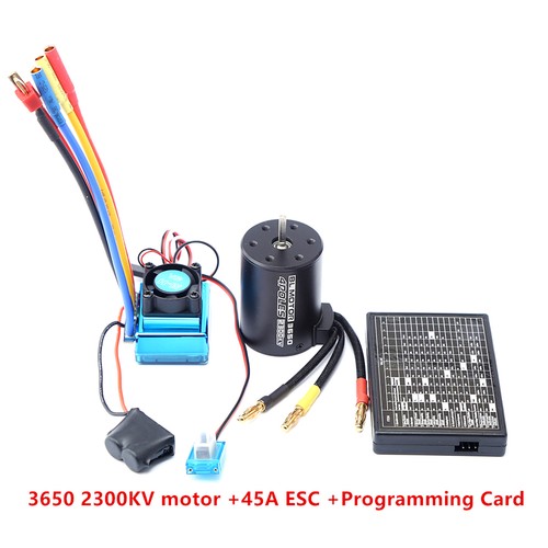 3650 Brushless Motor 2300KV Waterproof Motor 45A Programming for Z2Z0 ...