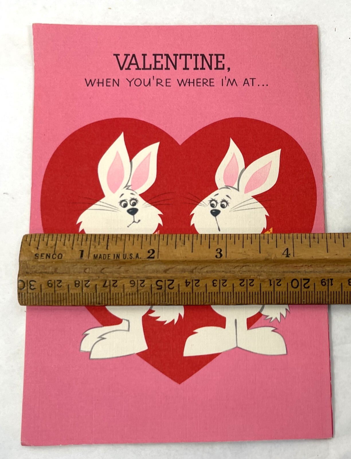 1950's Rust Craft Trifold Valentine's Day Card Made in USA No Envelope ...