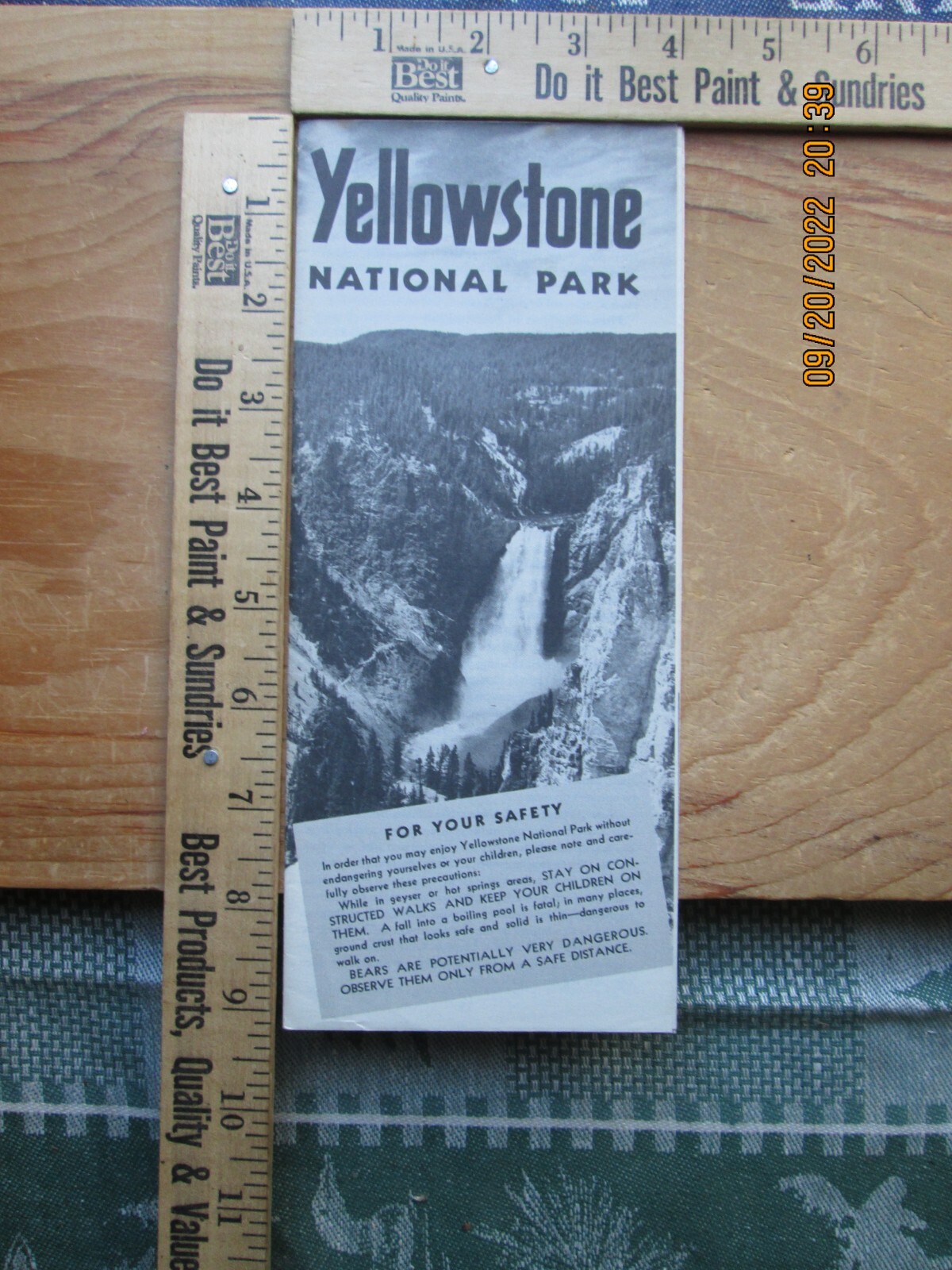 Yellowstone National Park brochure map 1951 | eBay