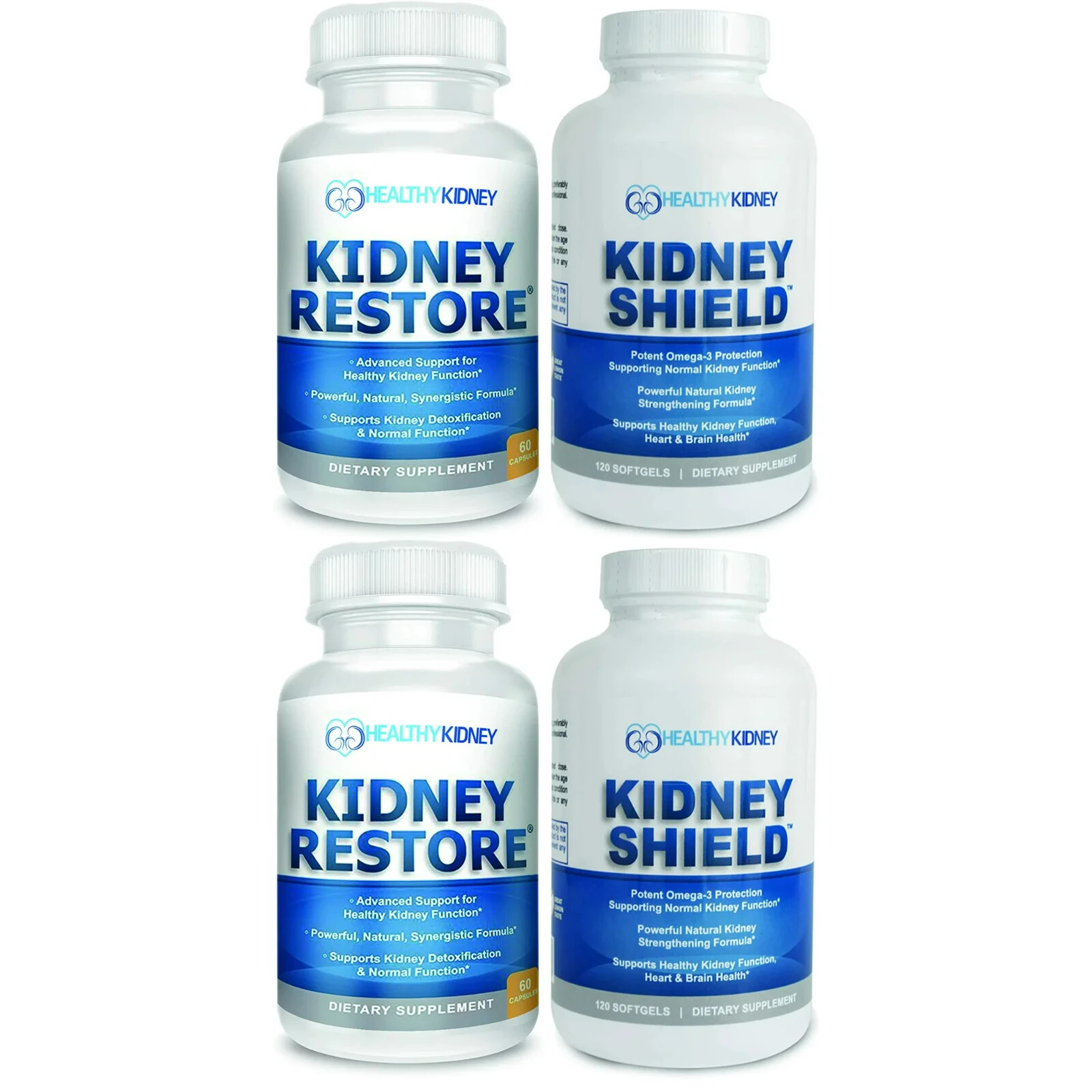 Healthy Kidney Kidney Shield Restore Double Bundle 4 Bottles | eBay