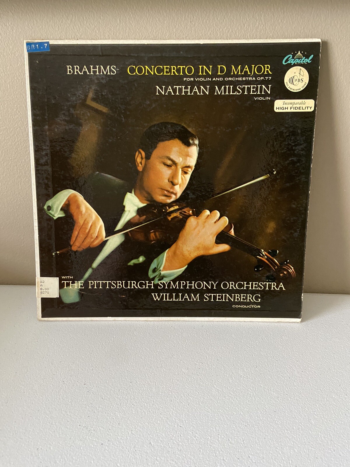 NATHAN MILSTEIN violin - BRAHMS Concerto - STEINBERG - CAPITOL P8271 LP ...