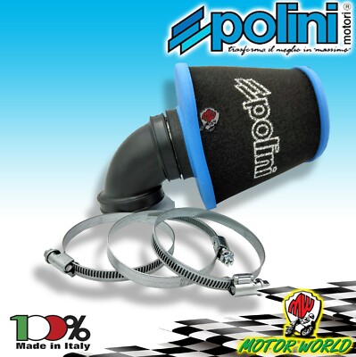 FILTRO ARIA POLINI BIG EVOLUTION 48, 55mm NERO-BLU | eBay